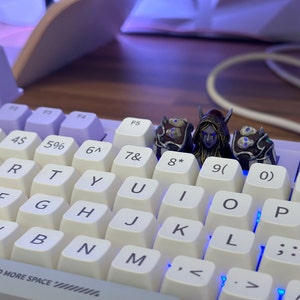 Punk Metal Black White Keycap Space Cherry Mx 6.25U 6.25X Keycaps ...