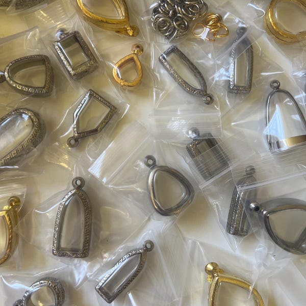 6 MICRO Pendants for Tiny Neckace Design and Craft Jewelry Projects ...