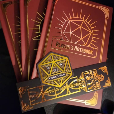 Dice Gold Foil Covers for Player's Notebook - Etsy