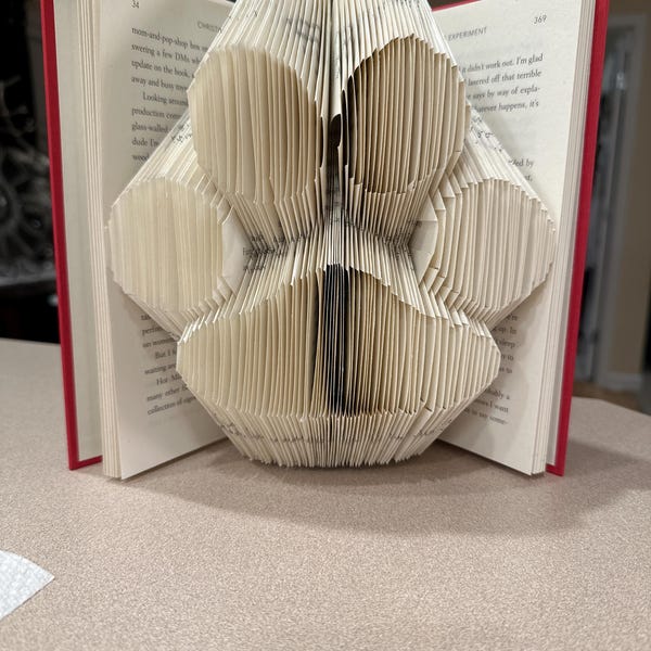 PAW PRINT Book Folding Pattern — 168 Folds (336 Numbered Pages). PDF ...