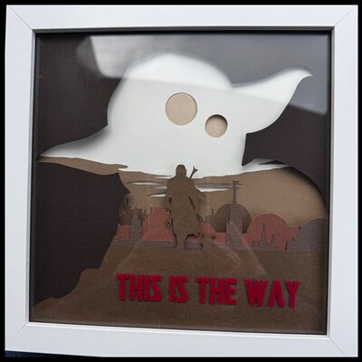 Star Wars Paper Cut Lightbox, Shadow Box, SVG, 3D Paper Cut Template ...