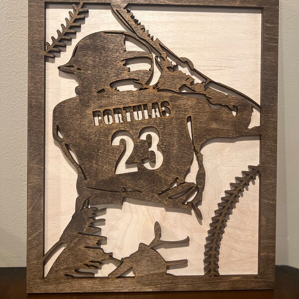 Personalized Baseball Sign, 3D Baseball Sign, Baseball Coach Gift ...