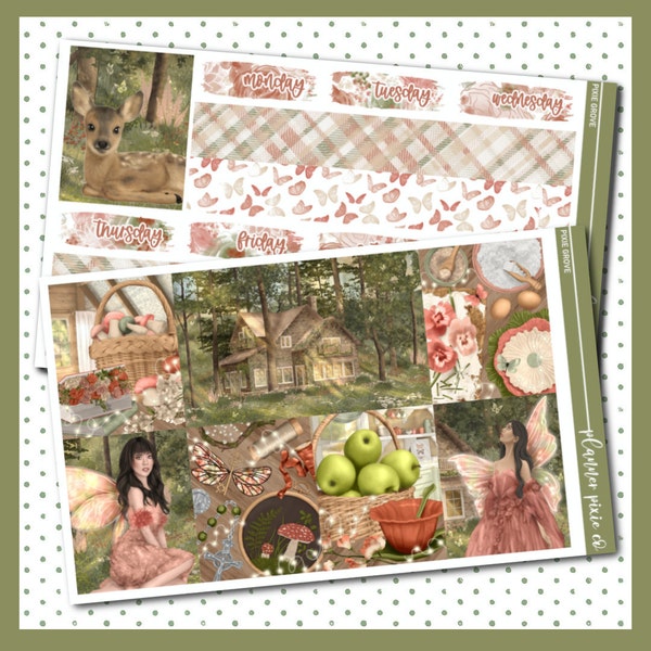 PIXIE GROVE Clipart, Cottagecore Clipart, Meadow Clipart Fairy Forest ...