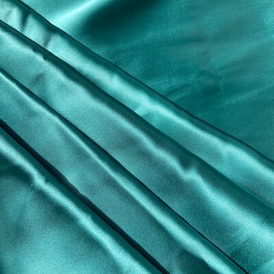 Pure Color Silk Light Gold Fabric Stretch Silk Satin Designer Fabric by ...