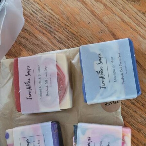 Peach Peony & Pearl Cold Process Soap | Bar Soap | Artisan Soap | Gifts Under 30 | Handmade Soap ...