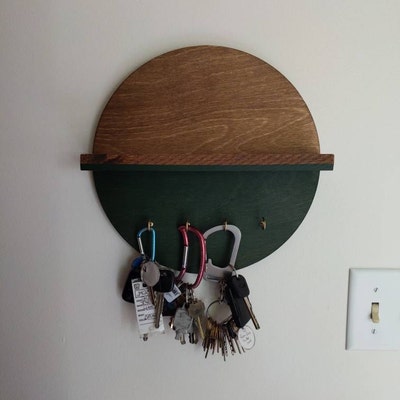 Key Hooks & Shelf Key Holder Key Organizer Entryway Shelf - Etsy