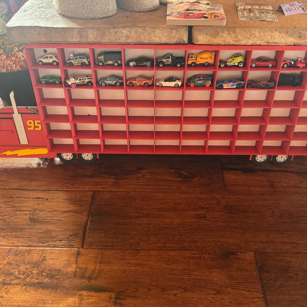 Mack Truck Cars Toy Shelf Storage for Cars Toddler Boy Gift Car Display ...