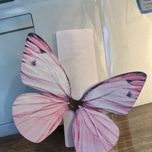 MINIATURE Light Pink Silk Butterflies Realistic Silk Unicorn Blue ...