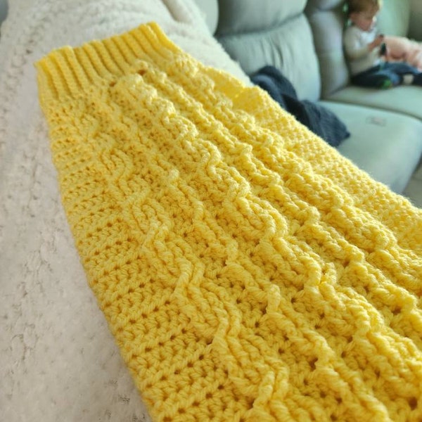 Jax Cable Crochet Dog Sweater - Etsy