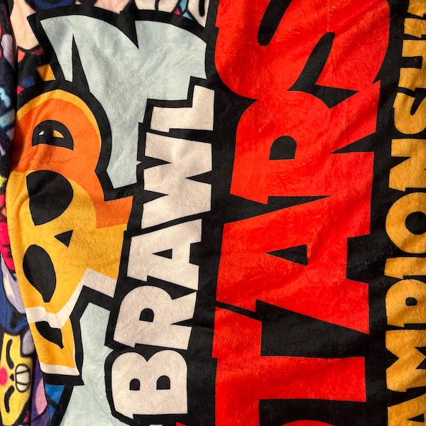 Brawl Stars Championship Blanket With Name, Brawl Stars Gamer Gift ...