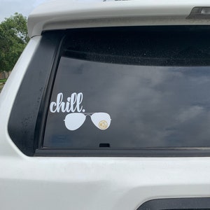 Chill Vinyl Decal Mindfulness Gift Water Bottle Decal - Etsy