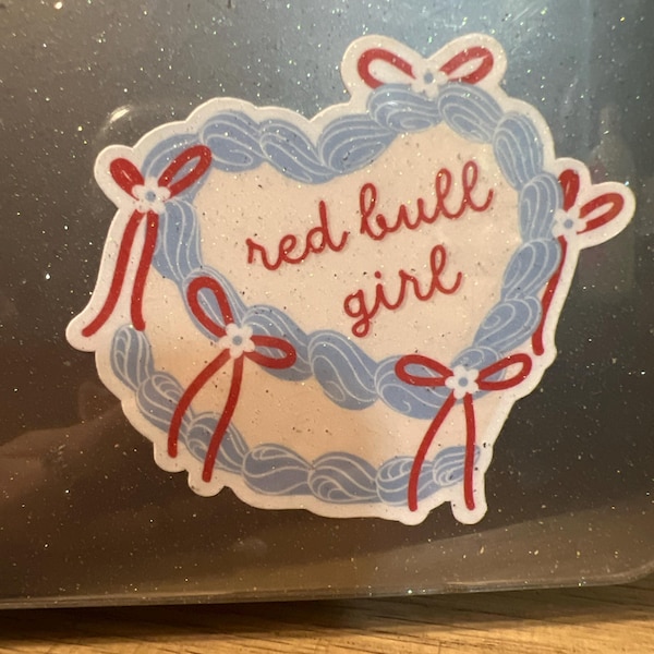 Red Bull Girl F1 Sticker | F1 Cute Sticker | Cute Sticker for Notebooks ...