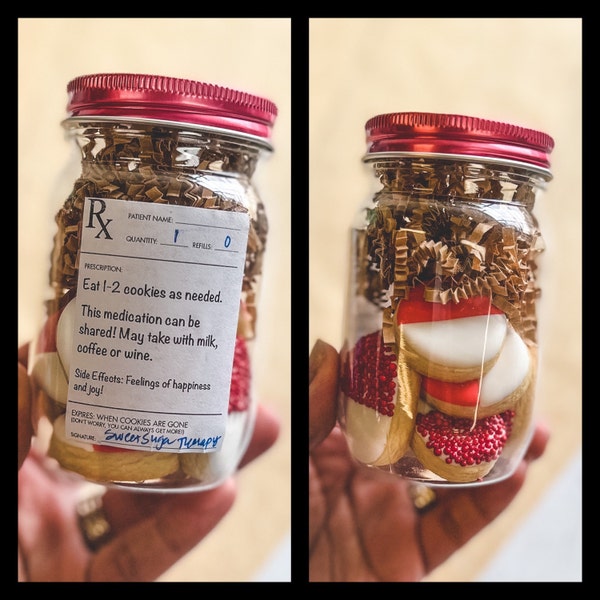 Printable Rx Label for Cookie "prescription" Jar - 3" X 4" Cookie Rx ...