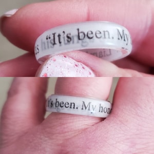 Fourth Wing Book Page Ring - Etsy