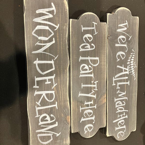 This Way That Way Not This Way Wonderland Fairytale Storybook Signpost ...