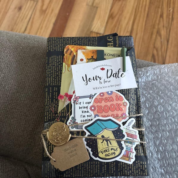 Blind Date With a Book With Gifts! Soft Cover, Pick Genre, Romance ...