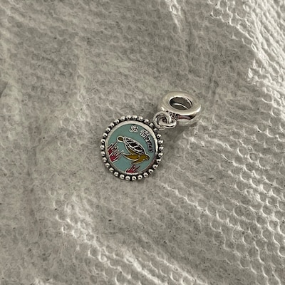 Pandora Charm Holland Windmill Bead Charm Travel Button S925 Sterling ...