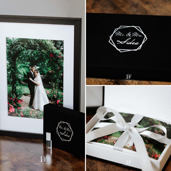 Linen Photo Box Photo Storage Box Wedding Print Box 4x6, 5x7, 6x8 ...