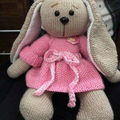 Knitting PATTERN Bunny Rabbit Toy Animal Pattern Knitted Bunny Pattern ...