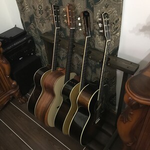 Leather & Wood Upright Custom Guitar Rack Guitar Stand - Etsy