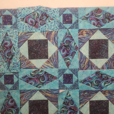 Waverly Quilt Pattern. Storm at Sea Variation. PDF, Northcott, Batiks ...