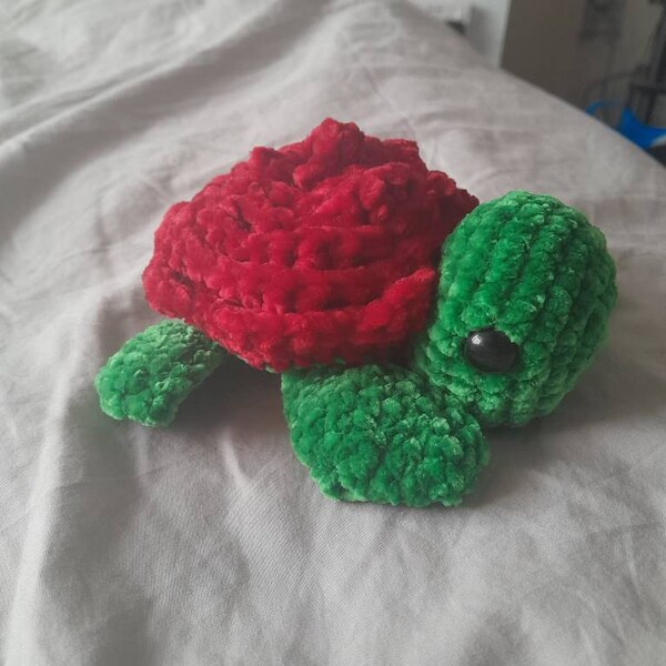 Rose Turtle Crochet Pattern PDF Download, Beginner Friendly Amigurumi ...