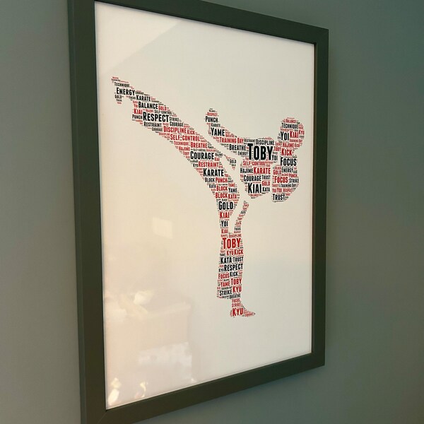 Personalised Karate Gifts for Martial Arts Karate Enthusiast - Karate ...