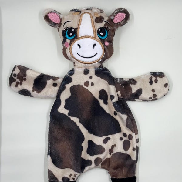 ITH Cow Doudou Stuffie Softie Pattern, Machine Embroidery Files, 2 ...