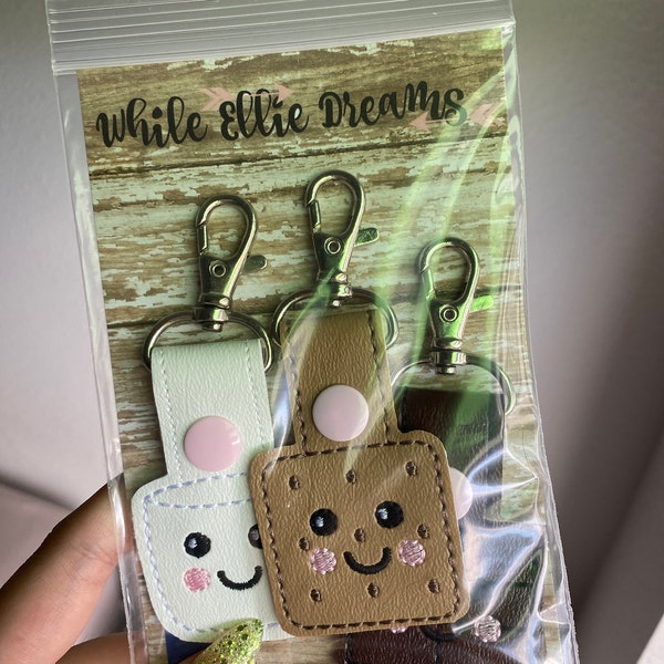 Best Friends Keychain, Smores Keychains, Best Friend Bag Tag, S'mores ...