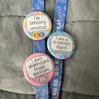 I Have Hearing Difficulties Badge Pin Hearing Impairment Hard of ...