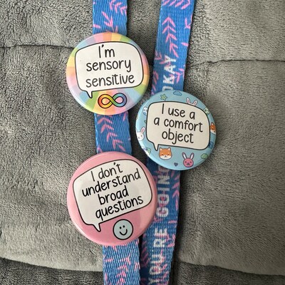 Autism Badge Set INCLUDES 6 Badges Badge Packs Autism Gift Autism ...