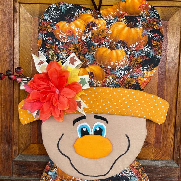 No Sew Scarecrow PDF Pattern, Fall Scarecrow Head Pattern, Autumn PDF ...