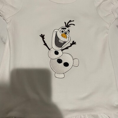 Happy Olaf Embroidery Design, 4 Sizes Embroidery Designs, Olaf ...