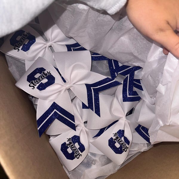 School Spirit Bow High School Cheer Team Bow Custom Hair Bow Cheer Bows ...