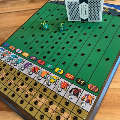 Magnetic Horse Race Board Game 'winner's Circle' Tabletop Game - Etsy
