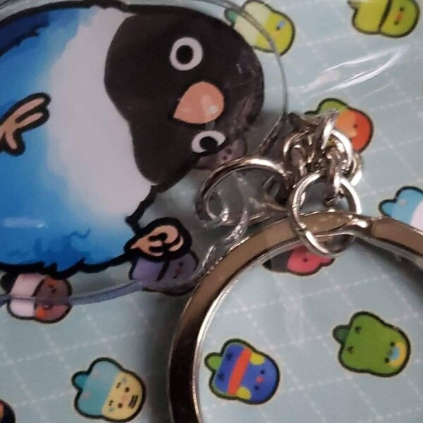 Dangling Lovebird Keychain - Etsy