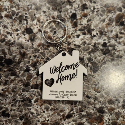 BULK Welcome Home Keychain Closing Gift - Etsy