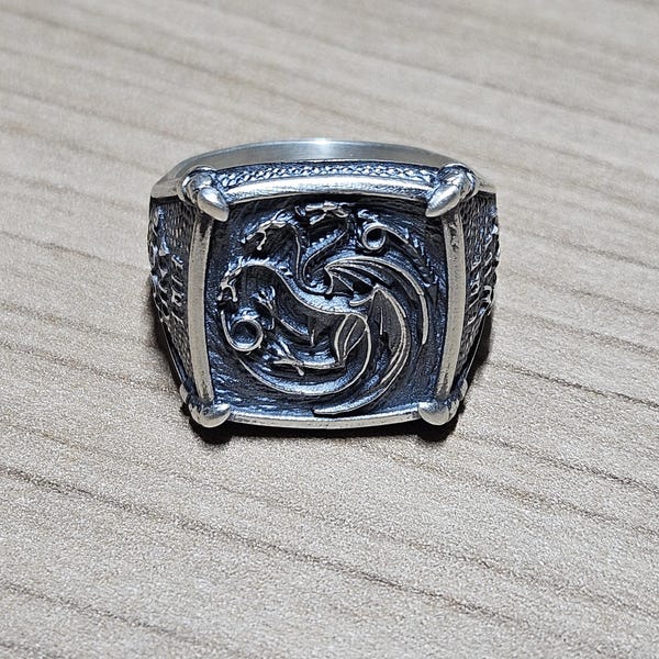 The Seal of Solomon Ring, 925 Sterling Silver Men's Ring, Handmade Ring ...