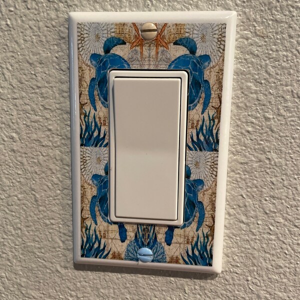 SEA TURTLE STARFISH Light Switch Cover Plate or Outlet Home Decor - Etsy