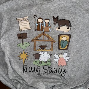 True Story PNG Faith Based Christmas Sublimation File Nativity Story ...