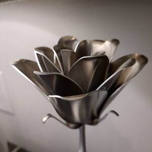 Bare Aluminum Metal Rose With Custom Engraving - Etsy