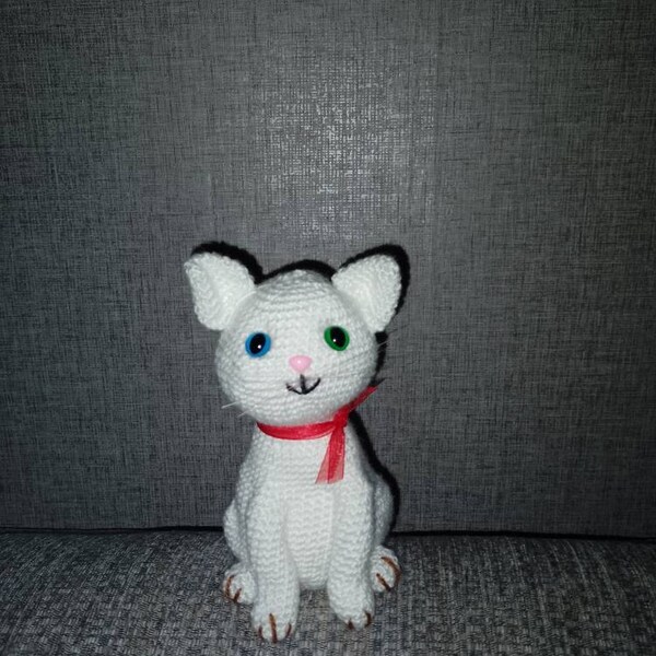 Crochet Cat Pattern, Cat Amigurumi Pattern, Crochet Cream Cat Pattern ...