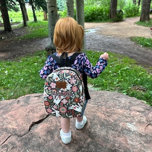 Kids Backpack Personalized, Cotton Helicopter Backpack for Toddlers and ...