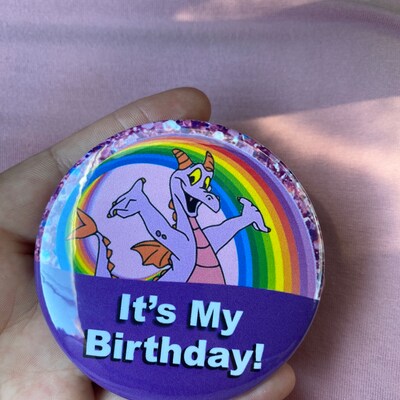 Figment Birthday Buttons Disney Figment Birthday Button-disney Birthday ...