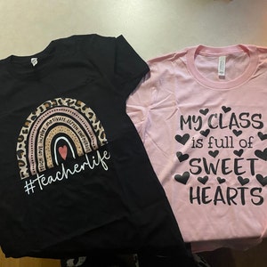 Teacher Life Rainbow Shirt, Inspirational Teacher Shirts,teach Love ...