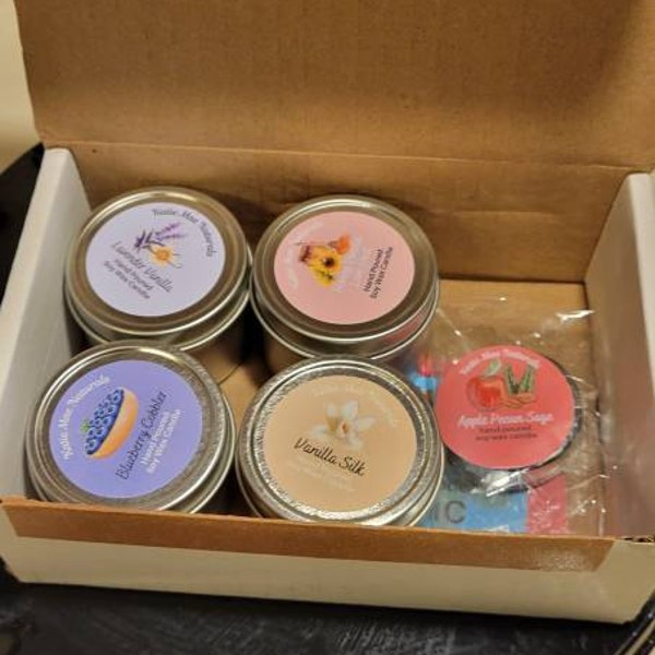 Scent Sample Mini Candle: Soy Wax Travel Candle (2 Oz) - Etsy