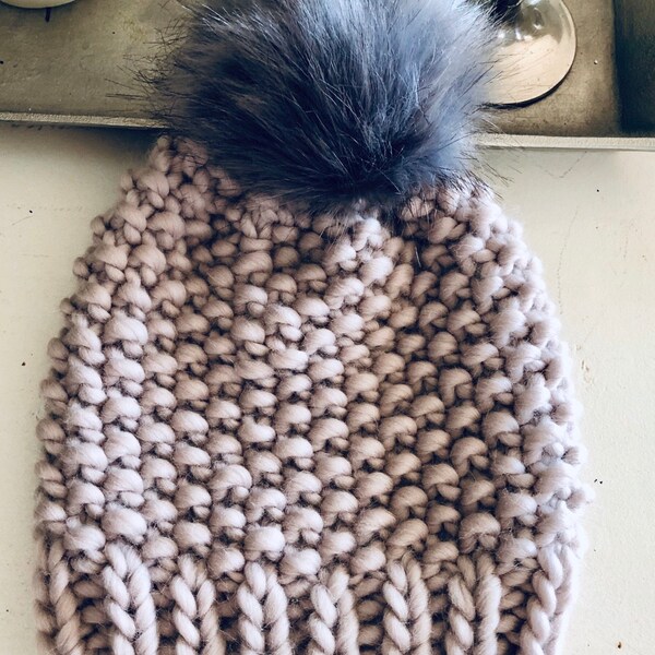 Knitting Pattern, THE PEBBLE BEANIE, Women's Knit Hat, Knit Winter Hat ...