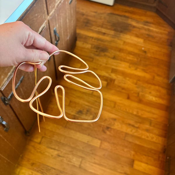 Monstera Shaped Plant Support Gold Coloured - Etsy