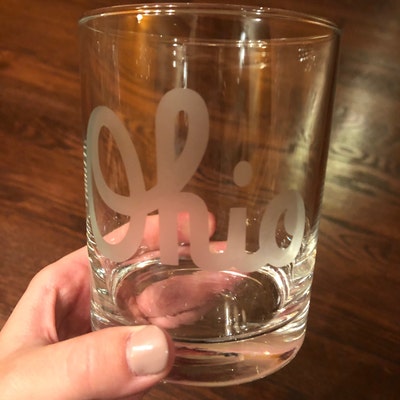 Chicago Etched Glass Gift Set 4 Double Rocks Glasses - Etsy