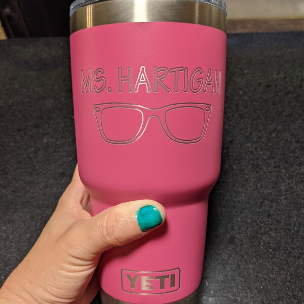 Pre-coated YETI With Laser Engraved Monogram or Image - Etsy